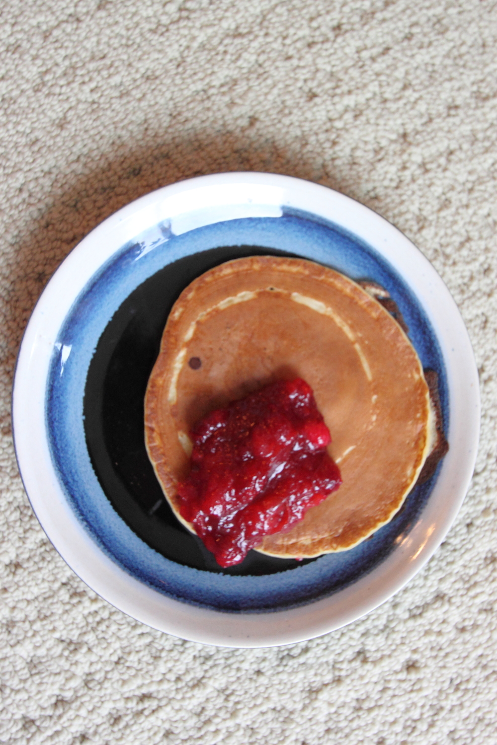 Smiley Face Pancakes with Cranberry Sauce! – EAT it NOW or EAT it LATER