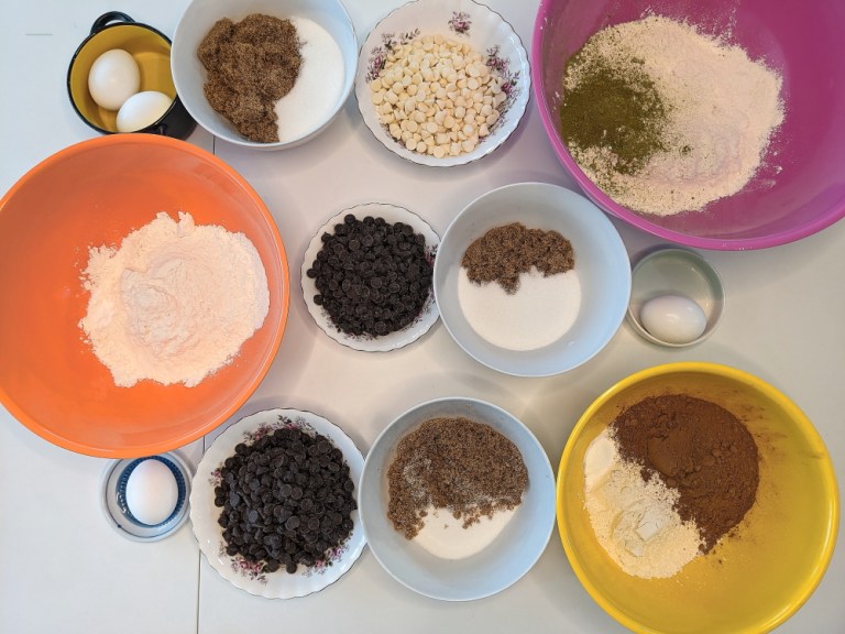 Tri Colored Chocolate Chip Cookies – EAT it NOW or EAT it LATER