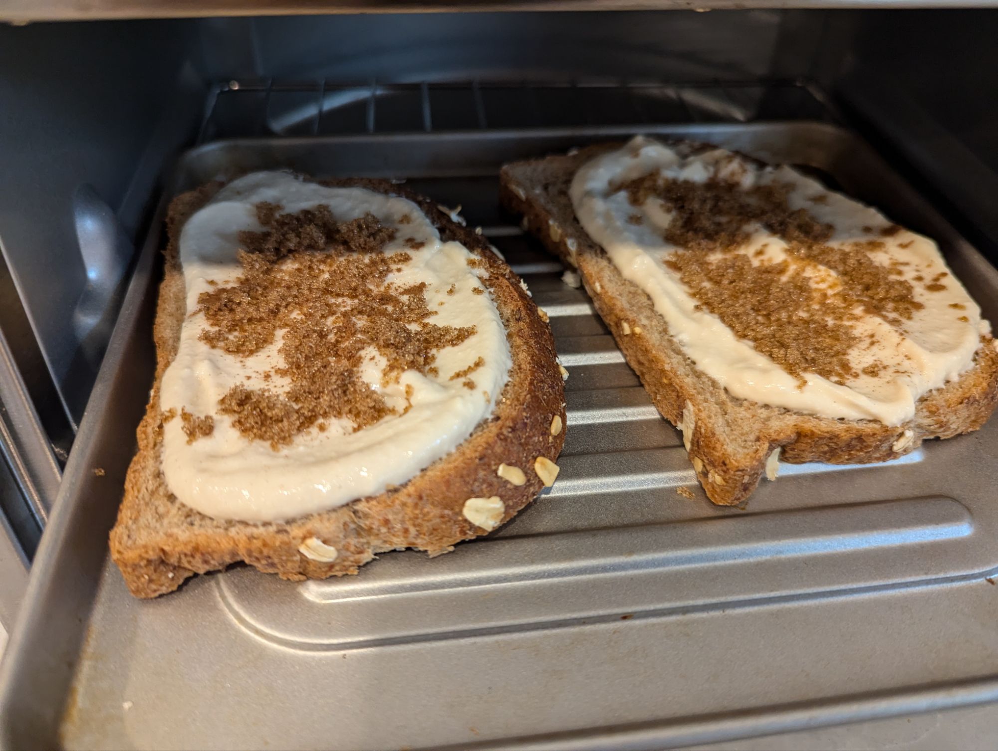 Cinnamon and Sugar Cottage Cheese Toast – EAT it NOW or EAT it LATER